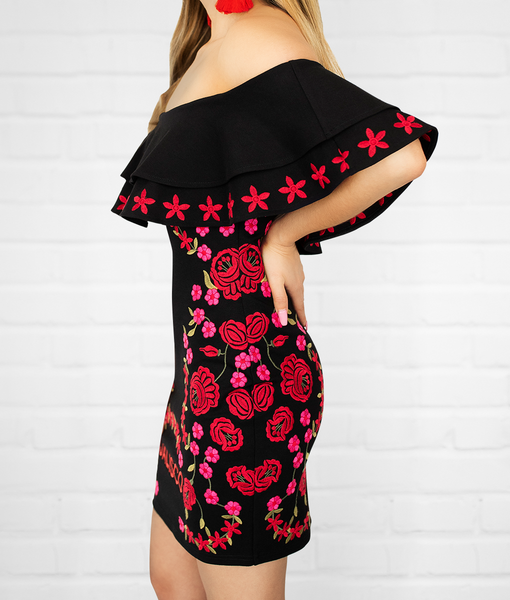 Aztec Princess Embroidered Dress – Herencia Clothing